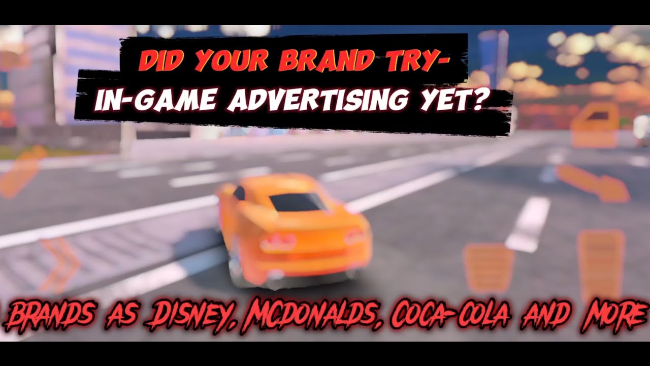 Ad Display in Racing Game - YouTube
