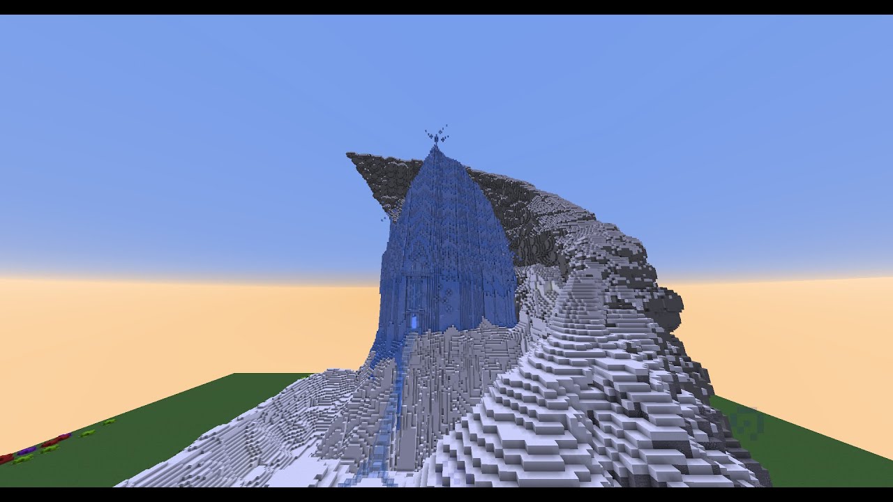 So...I built a Giant Frozen Castle in Minecraft - YouTube