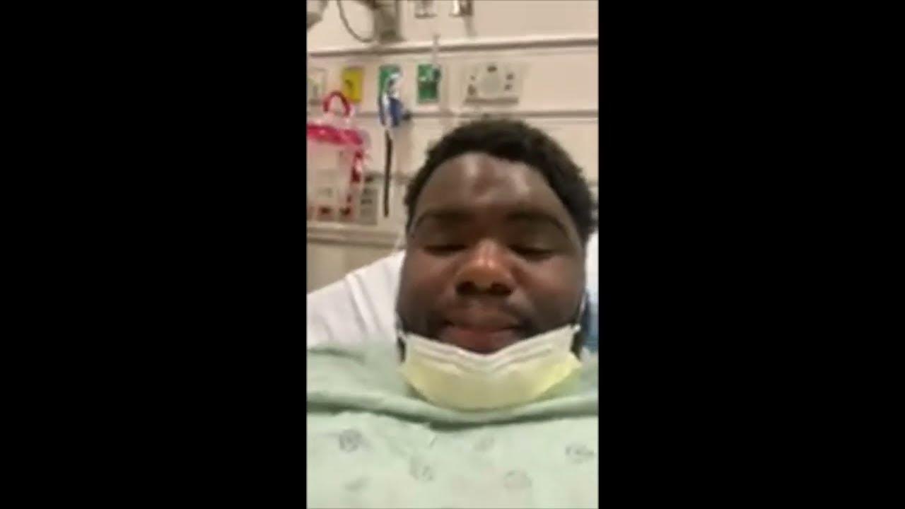 OBlock Louie Reveals his Head Shot Wound as he Prepares for his 17 Hour Long Surgery - YouTube