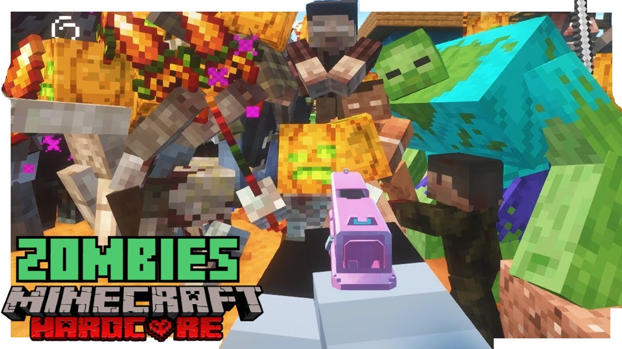 Surviving A Minecraft Zombie Apocalypse Created By My Friend - YouTube