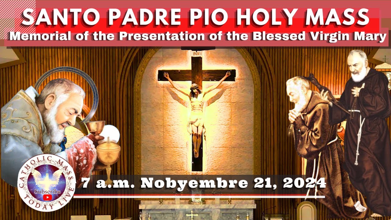 Catholic Mass Today Live at Santo Padre Pio National Shrine - Batangas ...