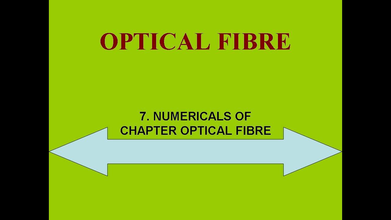 #Physics for All #OpticalFiberNumericals important numericals related ...