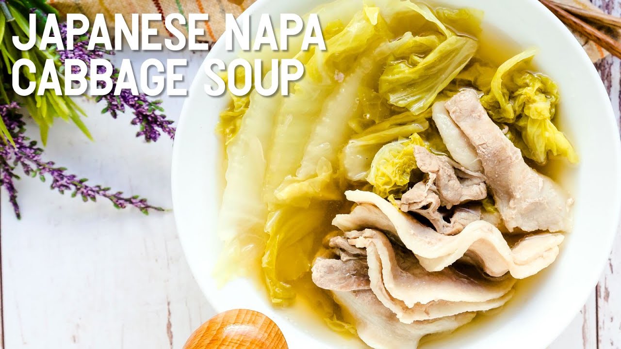 Japanese Napa Cabbage Soup - YouTube