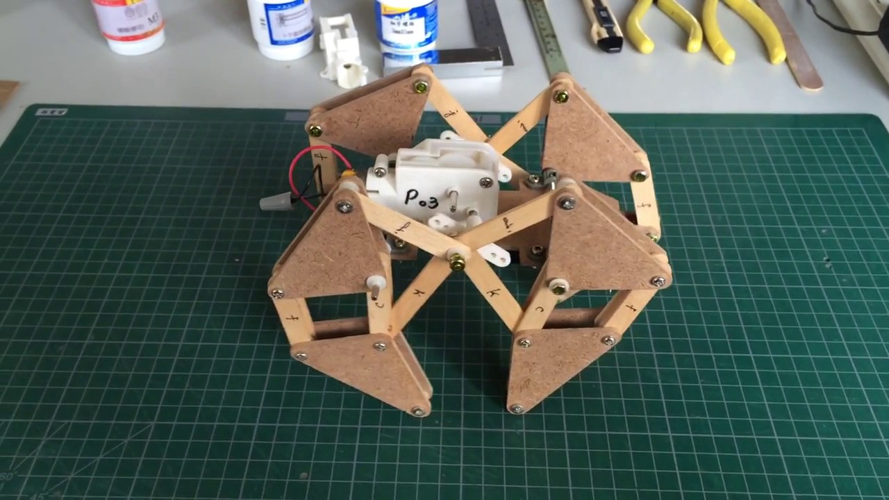 Robot with one motor - YouTube