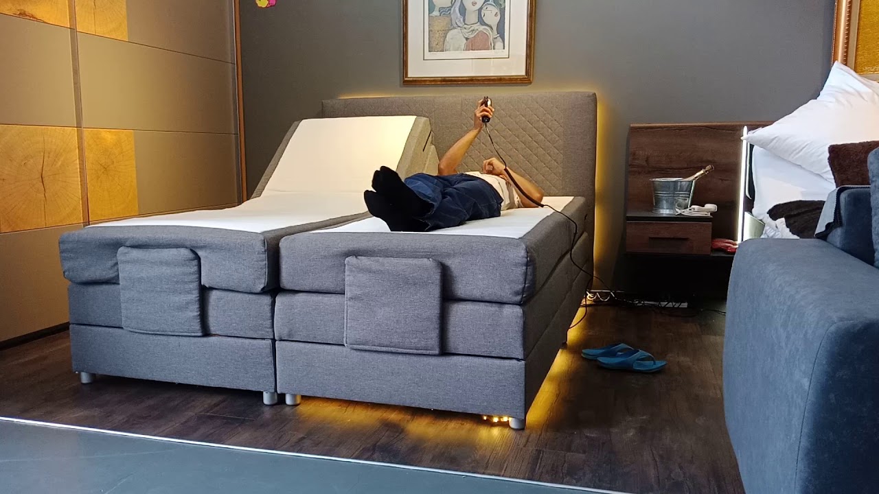 German Direct Electric Adjustable Boxspring Bed. - YouTube
