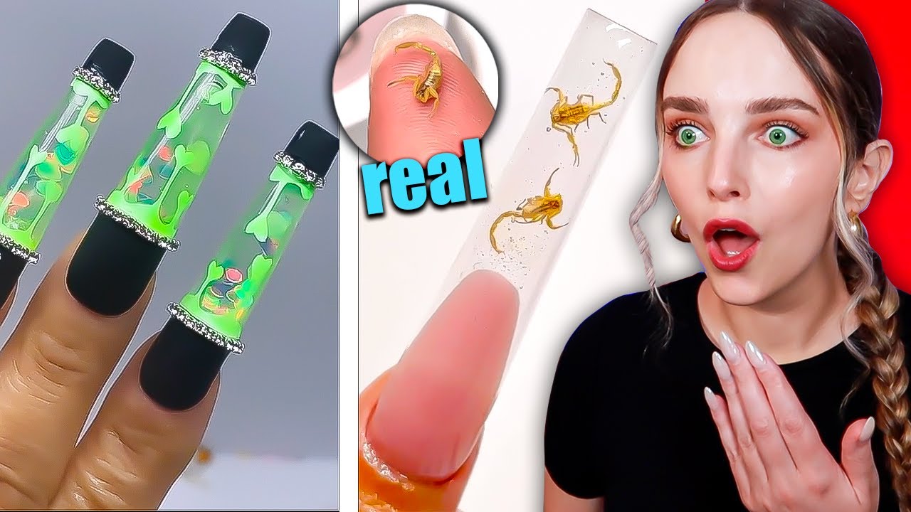 Crazy Weird Nail Art Designs Youll Never Believe Exist Youtube