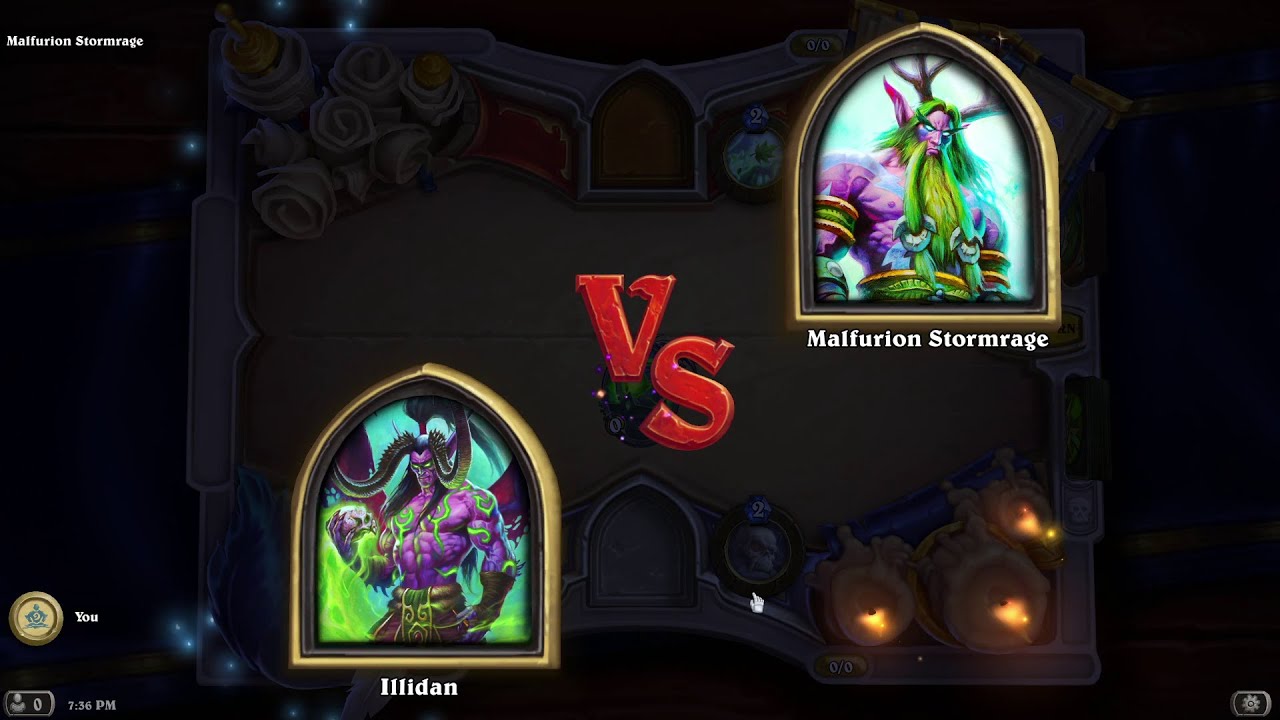 Book of Heroes Illidan vs Malfurion Stormrage | Hearthstone Book of ...