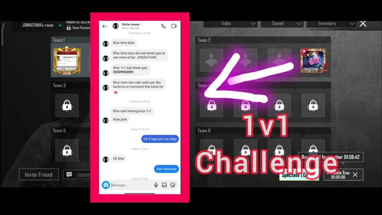 1v1 challenge 🥰 #1v1tdm #1v1challenge #tdmgameplay - YouTube