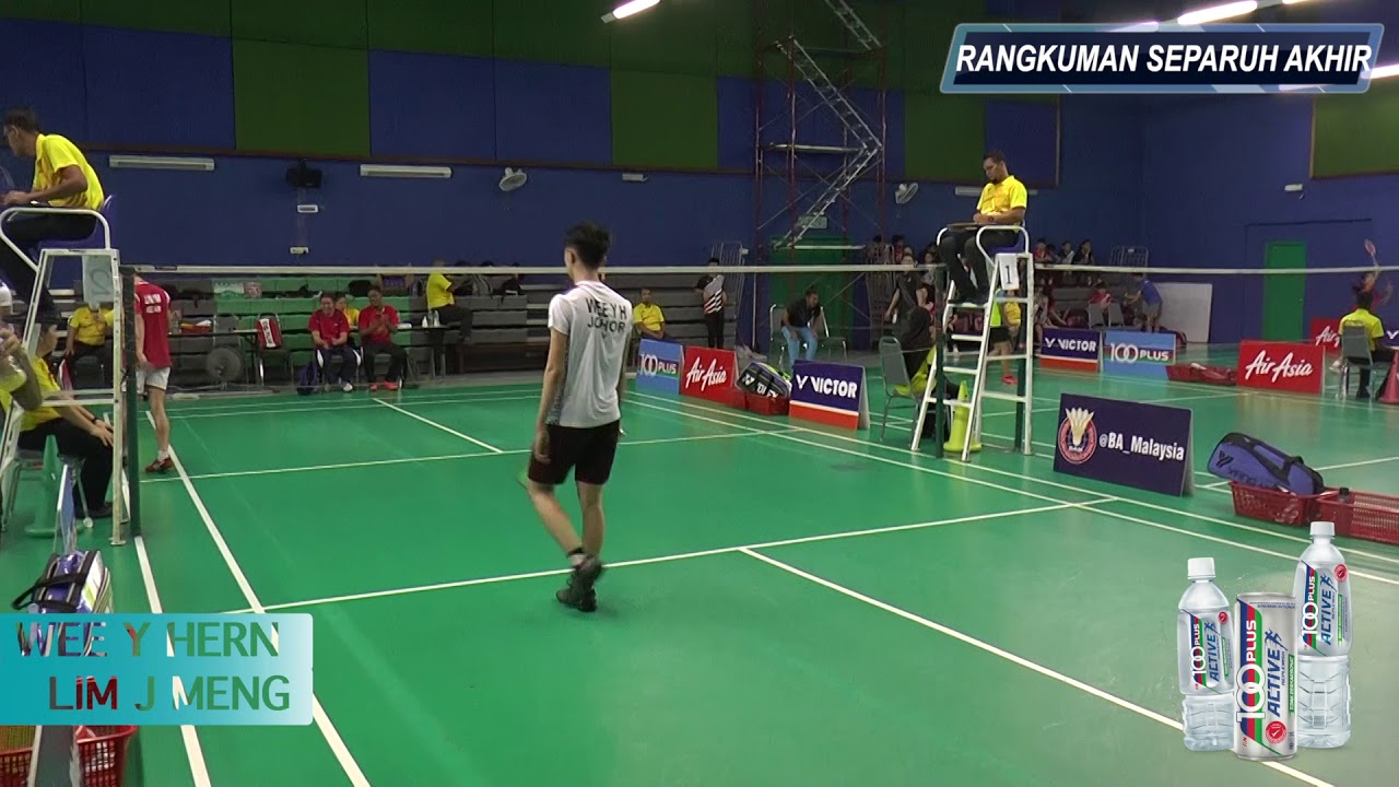 1Semi Final BS U16 WEE YEE HERN VS LIM JHIAN MENG - YouTube