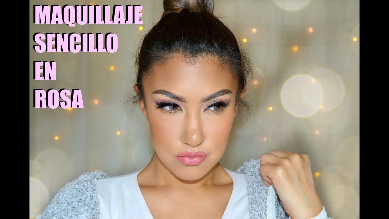 🌸Maquillaje SENCILLO y FACIL en ROSA/ Sweet Pink Makeup Tutorial ...