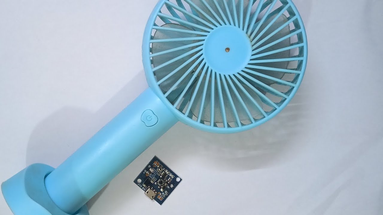 Small hand fan repair - YouTube