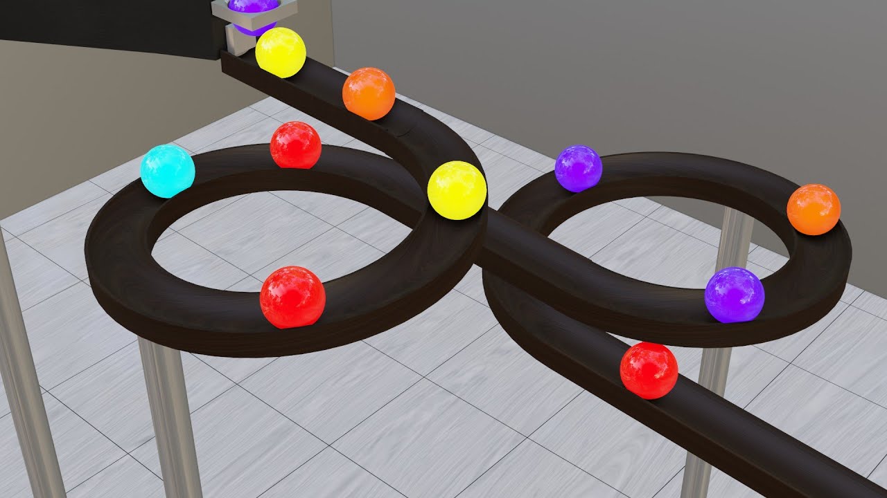 Marble Run Animation l ASMR (RELAXING video) - YouTube