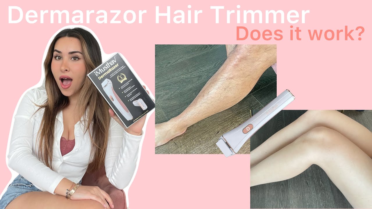 Dermarazor hair trimmer for legs & bikini with dermaplane | REVIEW ...