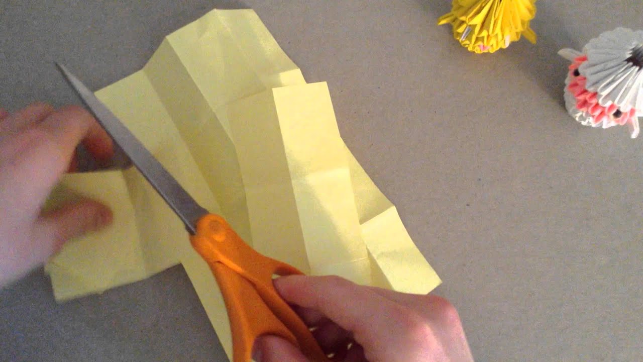 3D Origami Basics - Making The Units - YouTube