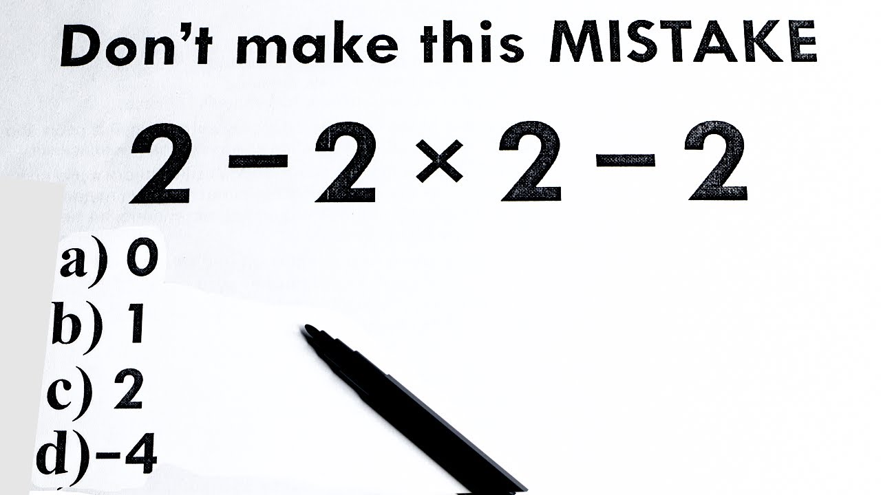 Please, don't make this common mistake in Math | Order of Operations ...