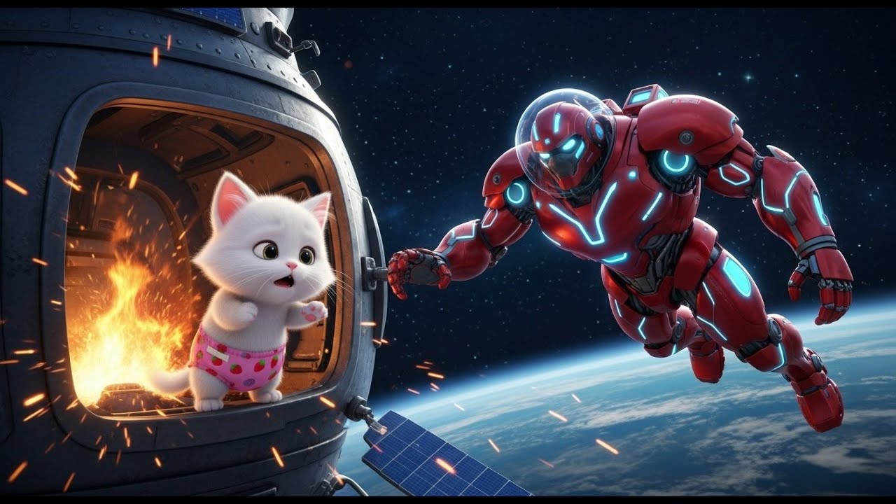 Baby Cat Lost in Space Bodybuilder Dad Became a Hero - YouTube