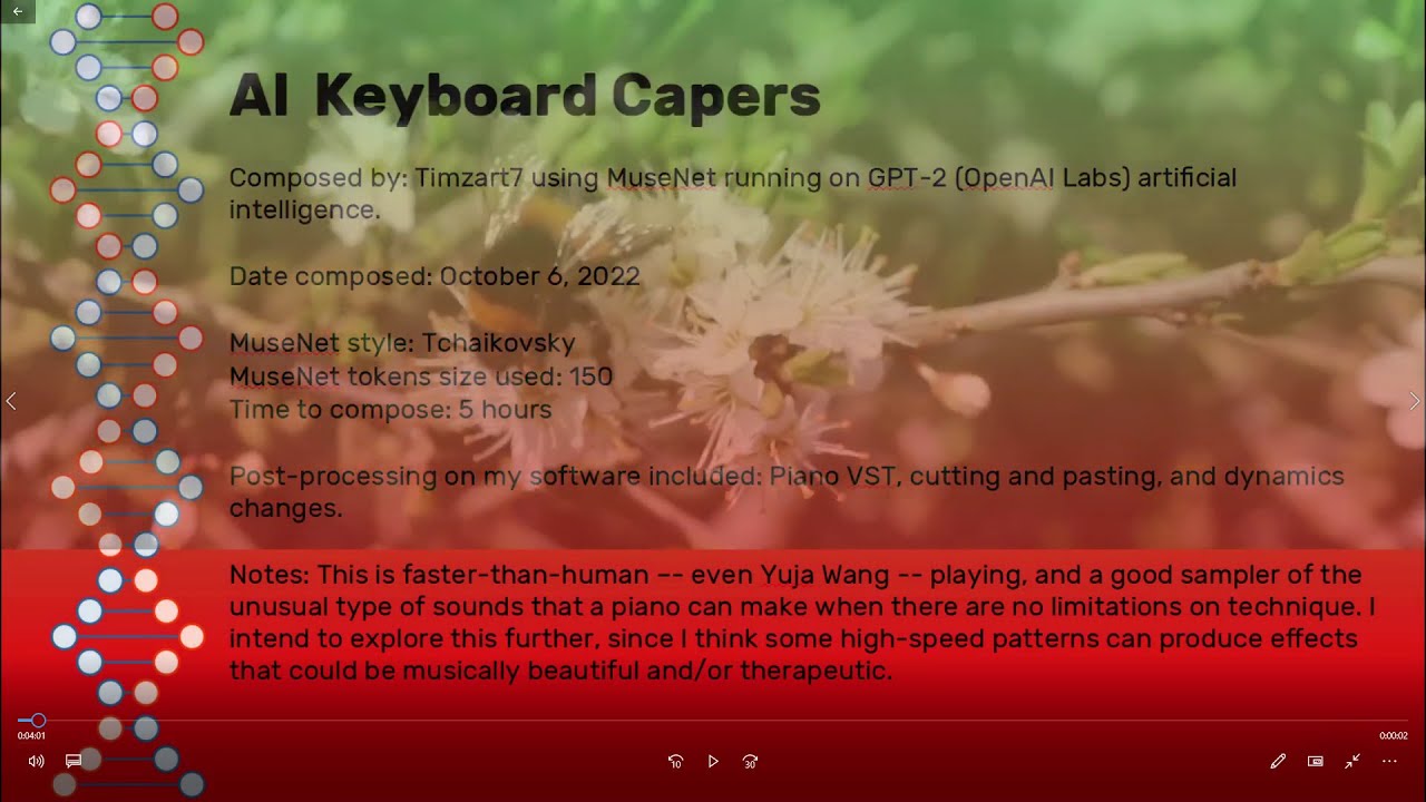 AI Keyboard Capers -- composed using MuseNet artificial intelligence by ...