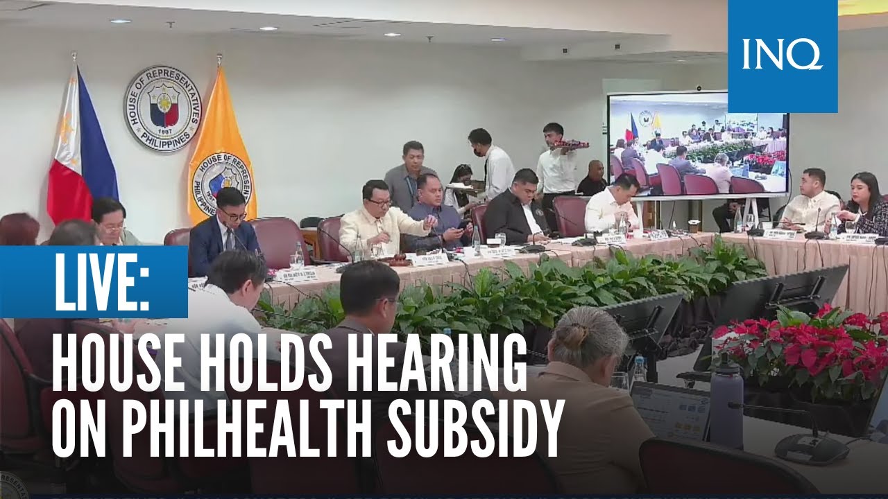 LIVE: House hearing on PhilHealth subsidy - YouTube