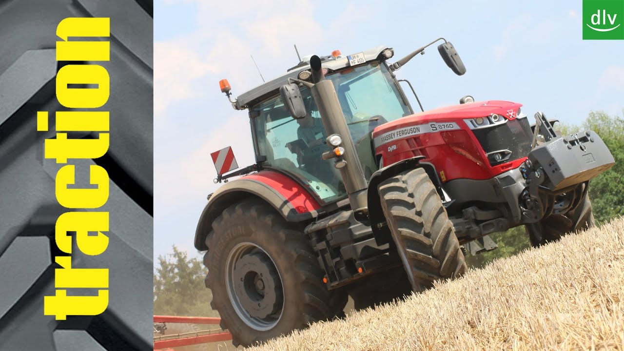 Massey Ferguson 8740 S Dyna-VT im traction Erstkontakt - YouTube