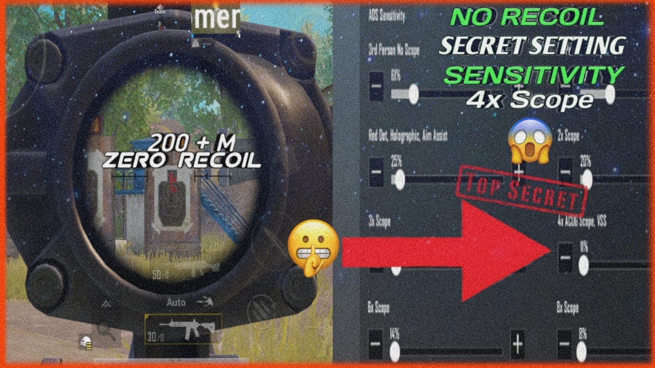 How To Get The Best Pubg Mobile Sensitivity Settings | No Recoil 4x ...
