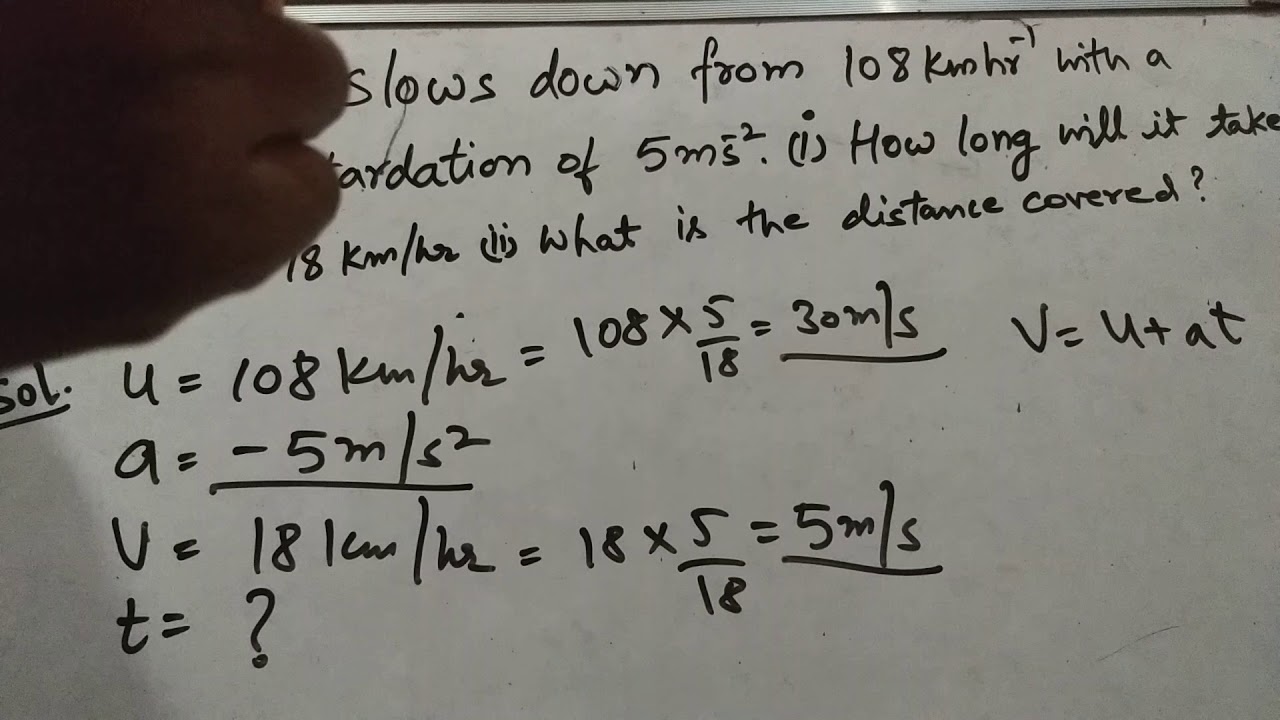 Physics few steps away to understand|Motion|Lecture 4|Class 9|Numerical ...