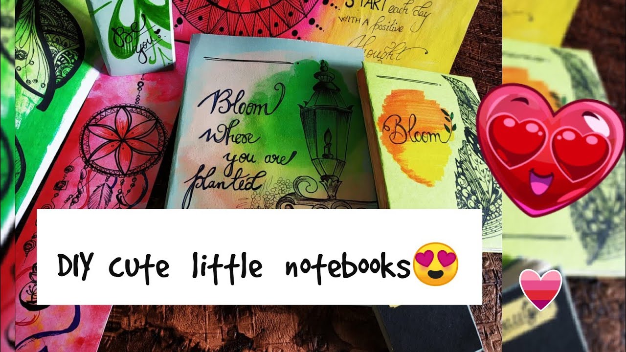 DIY Little notebooks ||cute mini notebooks || - YouTube