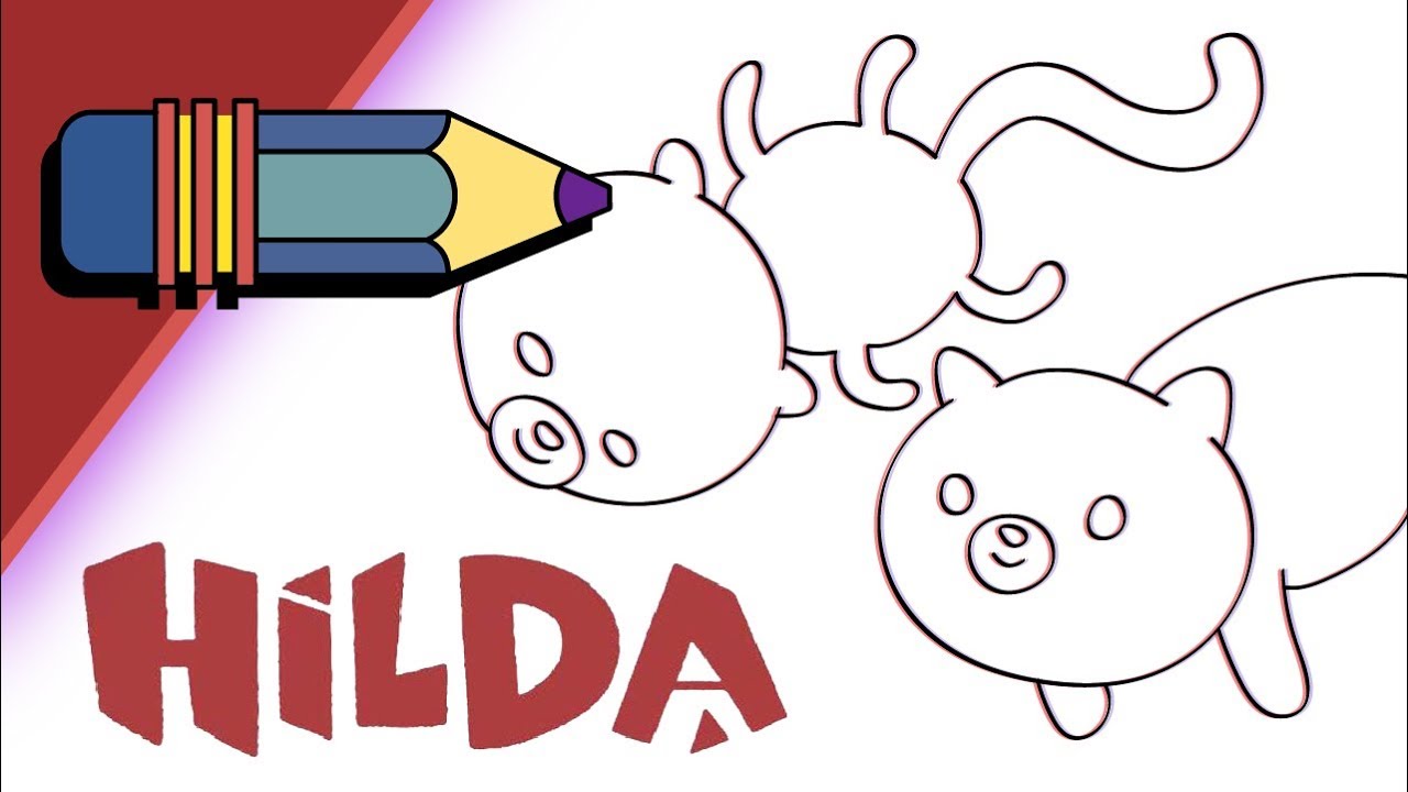 Speed Drawing the Nittens | Hilda on Netflix - YouTube