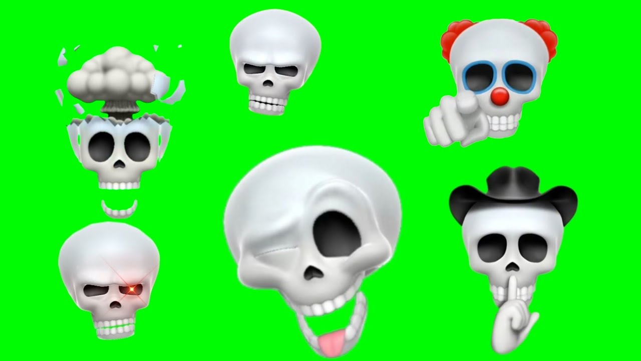 Skull Trolley faces | Green screen skull trolley faces | #youtube # ...