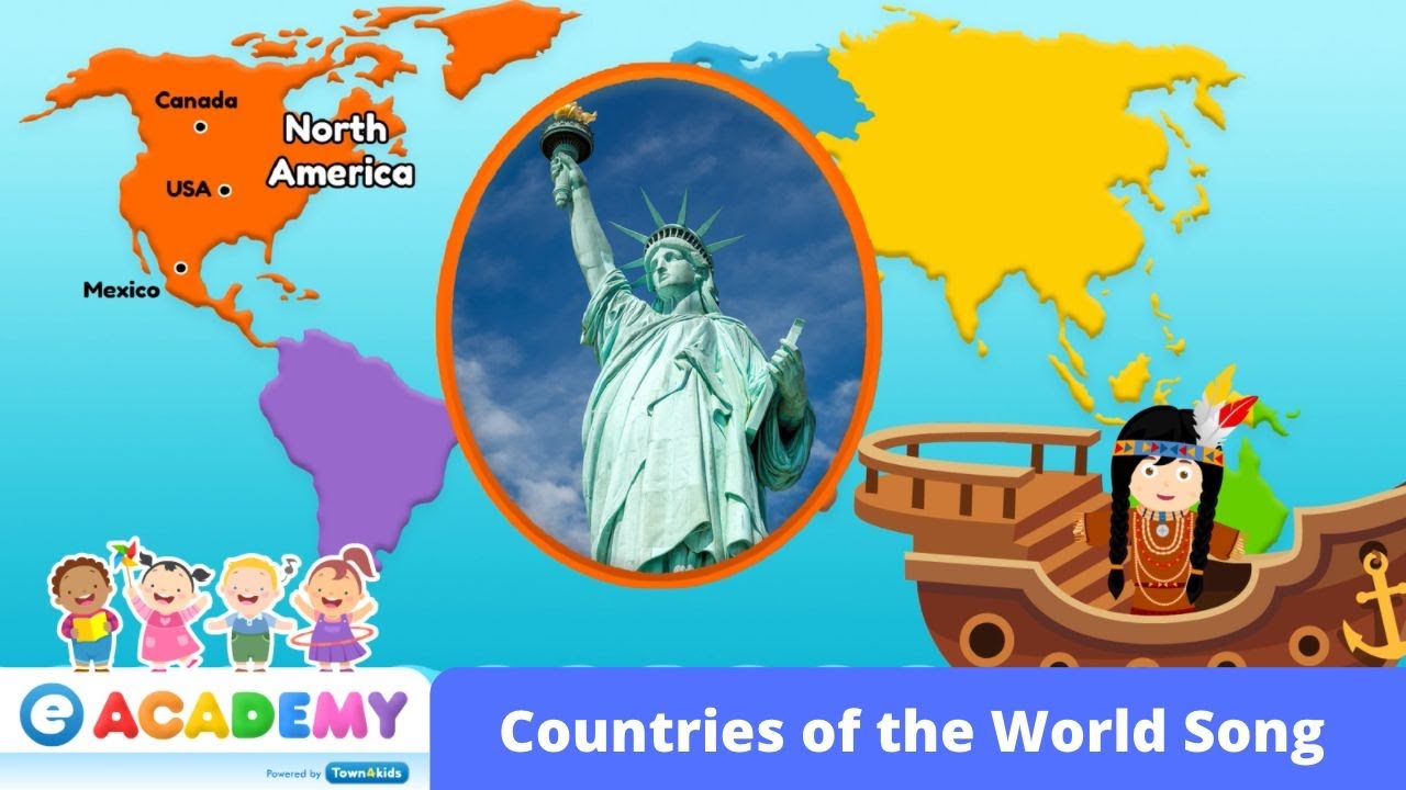 Places, Countries and Continents | Songs for Kids | Children |Learn ...