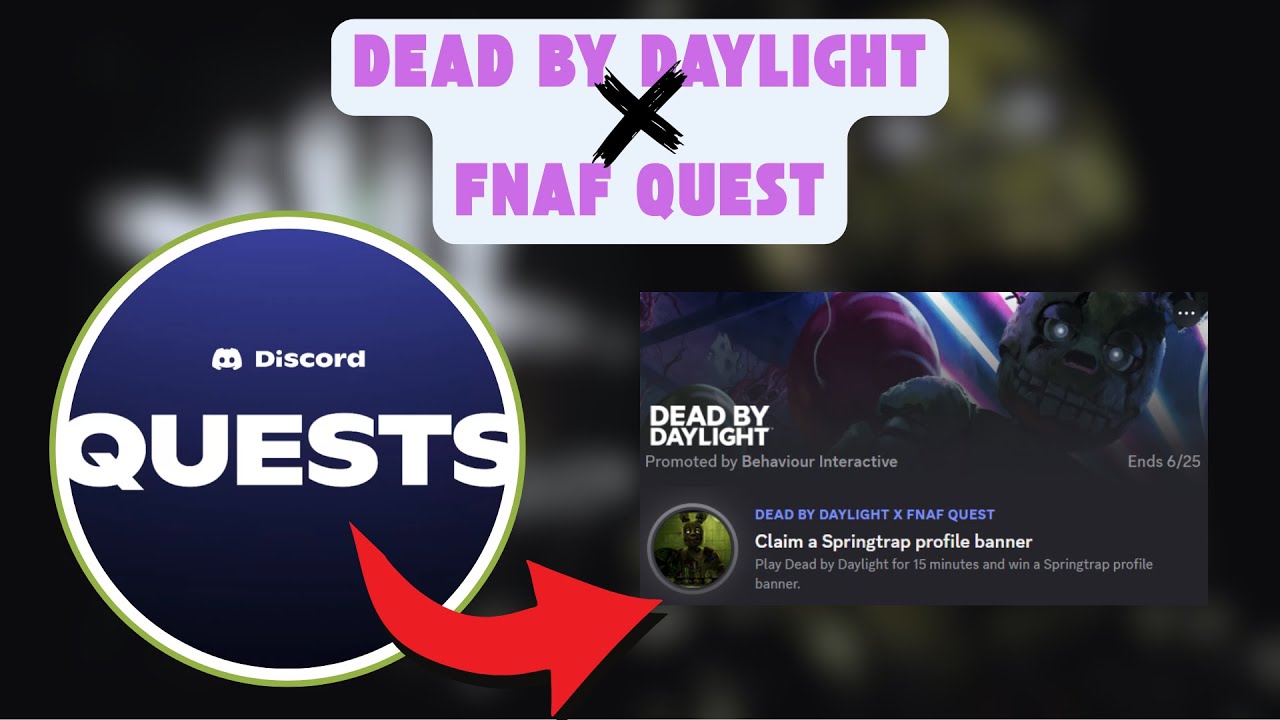 How to Get the Springtrap Profile Banner in Dead by Daylight X FNAF ...