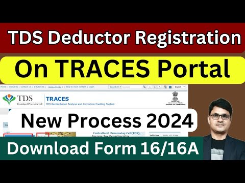TDS Deductor Registration on TRACES: A Step-By-Step Guide - YouTube