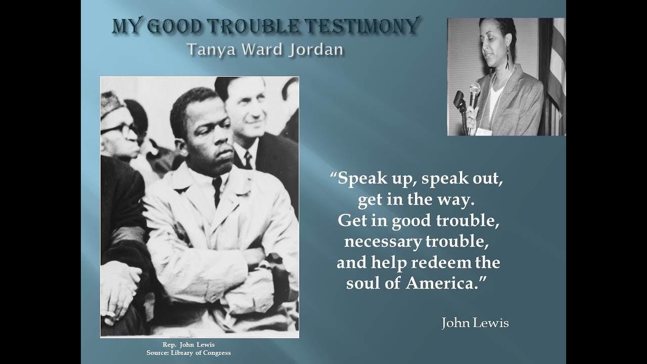 "Good Trouble" Testimonial --- Tanya Ward Jordan - YouTube