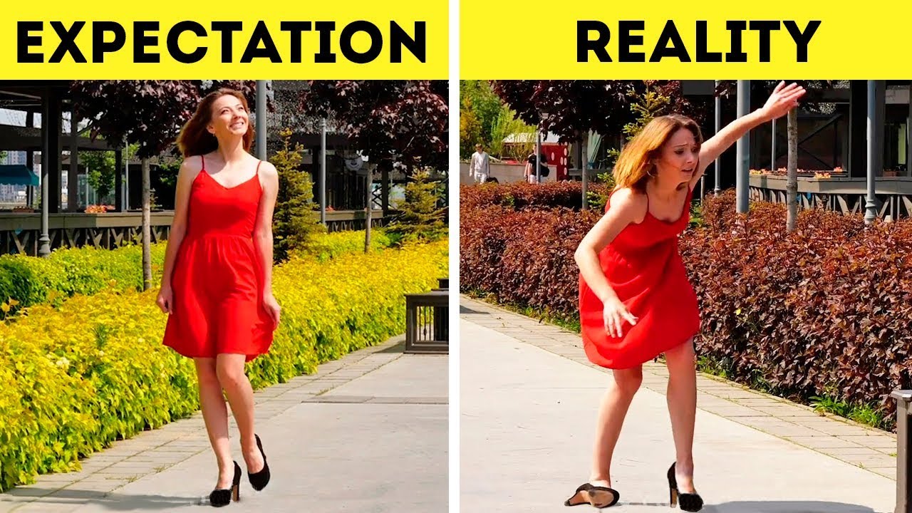 45 AWKWARD SITUATIONS EVERY GIRL CAN RELATE TO - YouTube