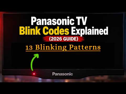 Panasonic TV-Blinkcodes erklärt (Ratgeber 2026)