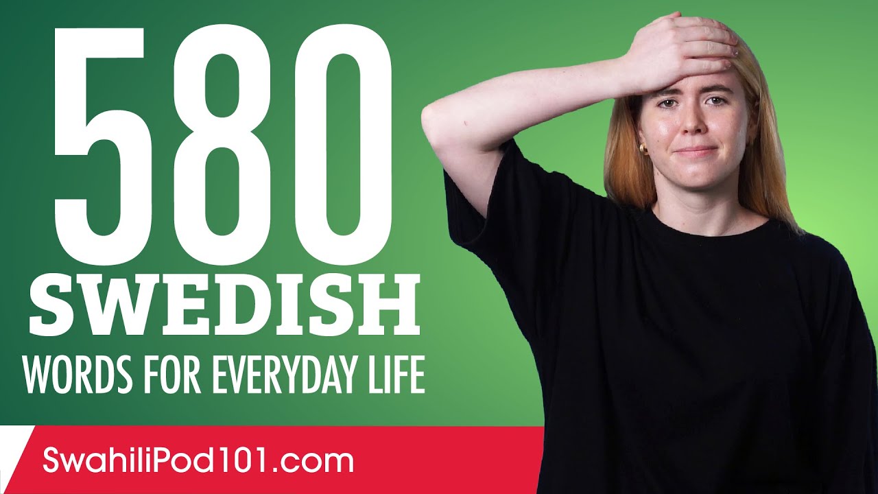 580 Swedish Words for Everyday Life - Basic Vocabulary #29 - YouTube