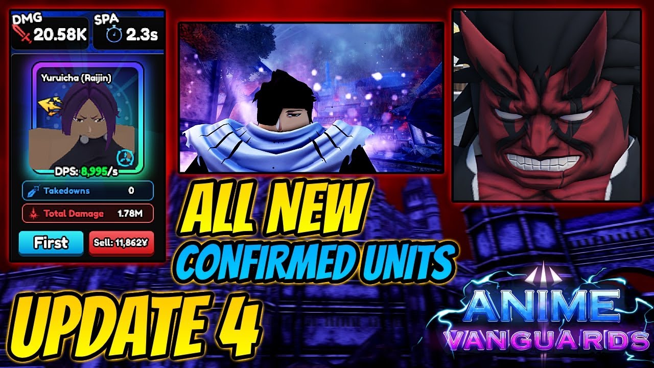 All *NEW* Confirmed Anime Vanguards Update 4 Bleach Units & More! - YouTube