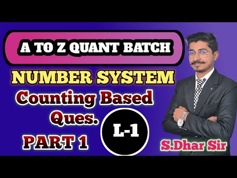 Number System || Counting Based Questions|| Lecture-1||# ...