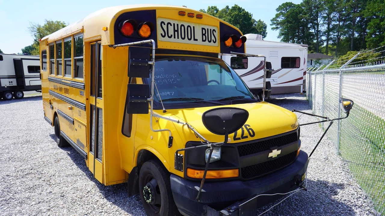 SOLD!!2008 Thomas 20ft. School Bus, Duramax Diesel, Wheelchair Lift ...