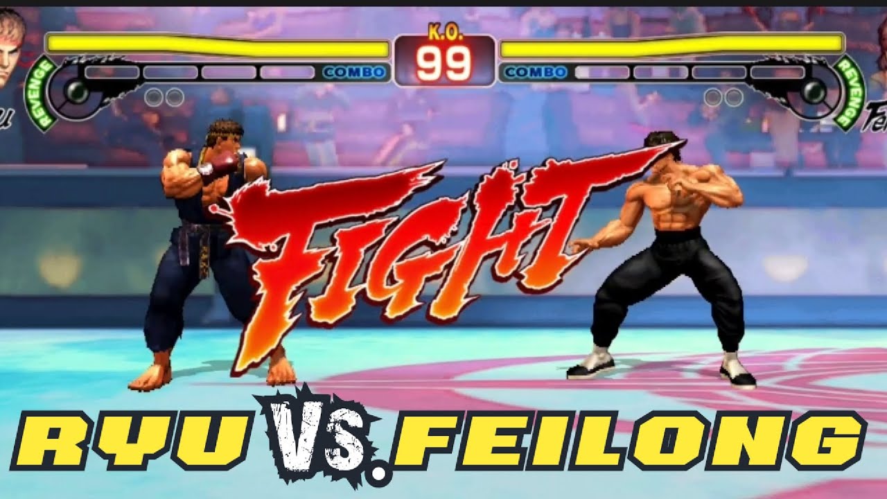 Martial Arts Clash! Ryu vs Fei Long (Street Fighter) - YouTube
