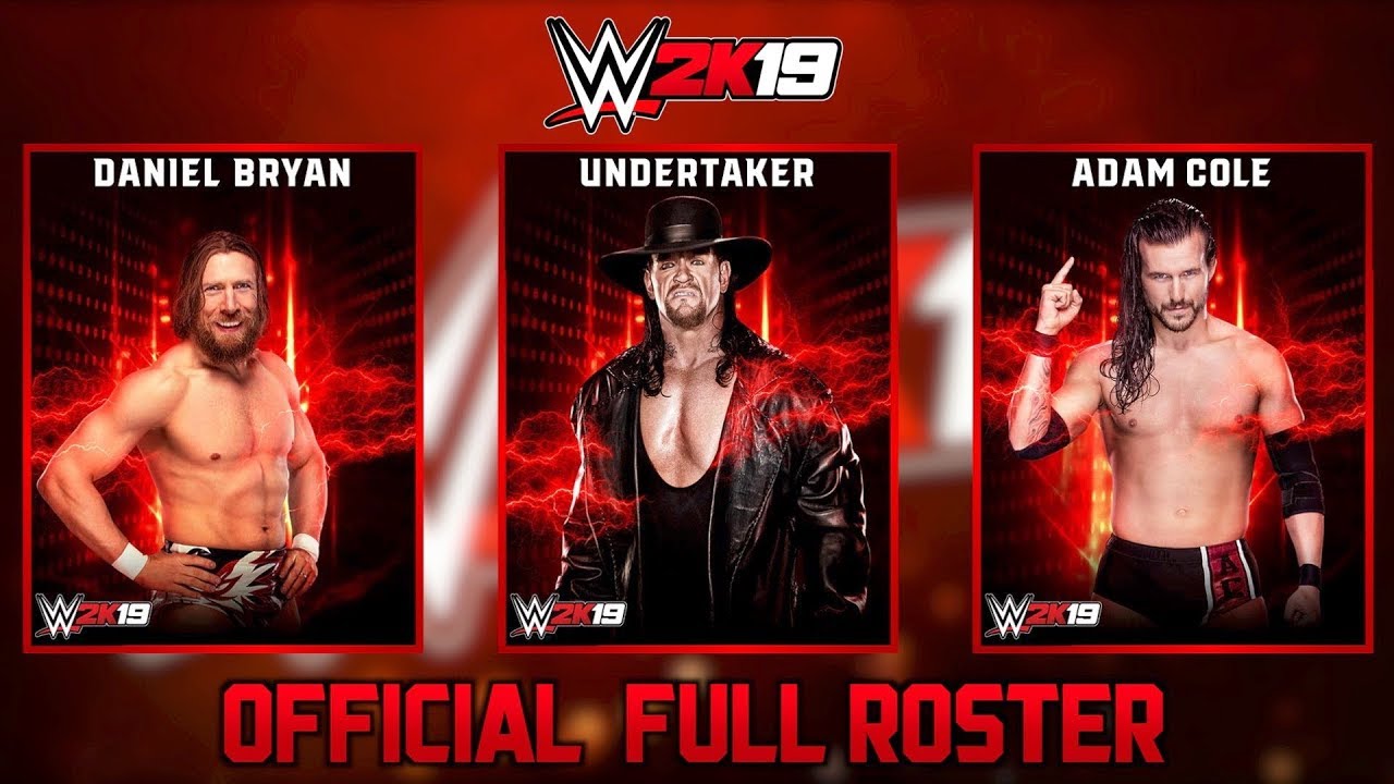 WWE 2K19 OFFICIAL FULL ROSTER! (OVER 180+ CONFIRMED SUPERSTARS) - YouTube