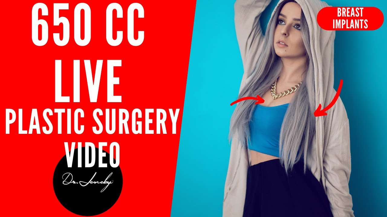 LIVE Plastic Surgery Video l 650 CC Breast augmentation l Live ...