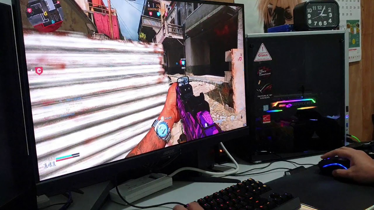 Aorus AD27QD GAMING MONITOR W/ CALL OF DUTY MODERN WARFARE - YouTube