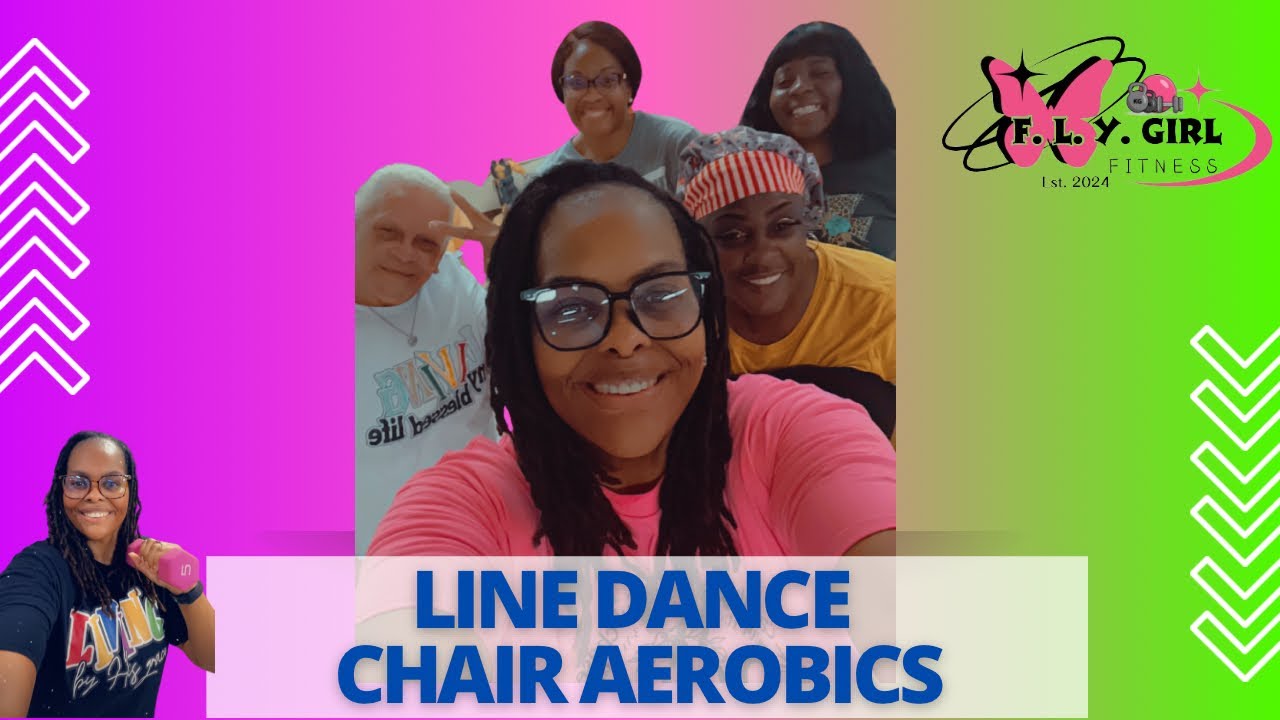 Line Dance Chair Aerobics | Beginner Friendly Chair Exercise | Fun ...