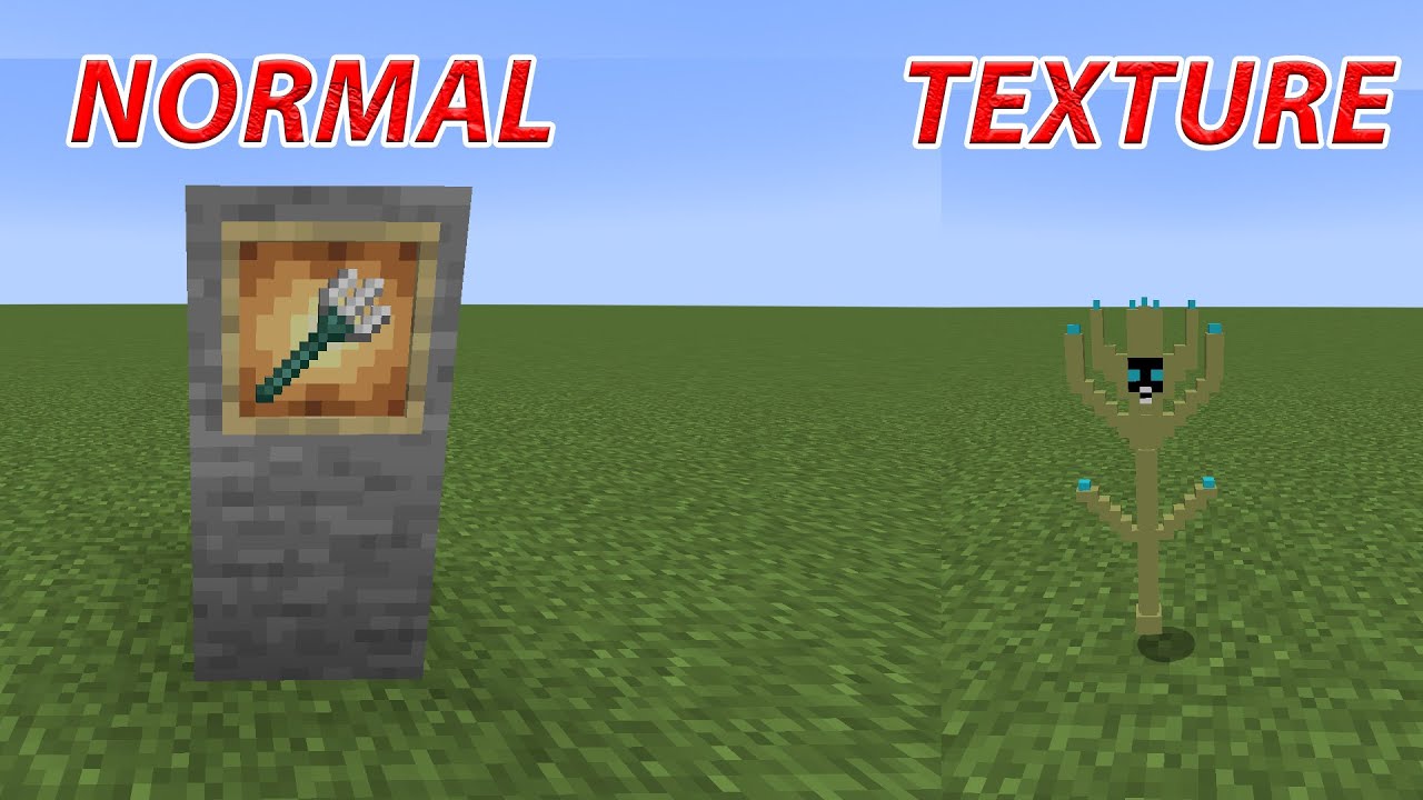 Normal minecraft vs texture pack - YouTube