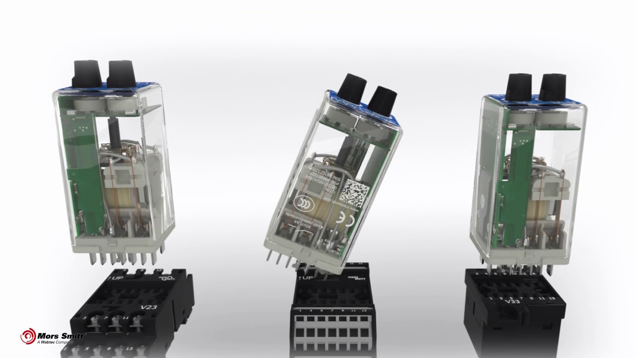 Mors Smitt U200N railway timer relays - YouTube