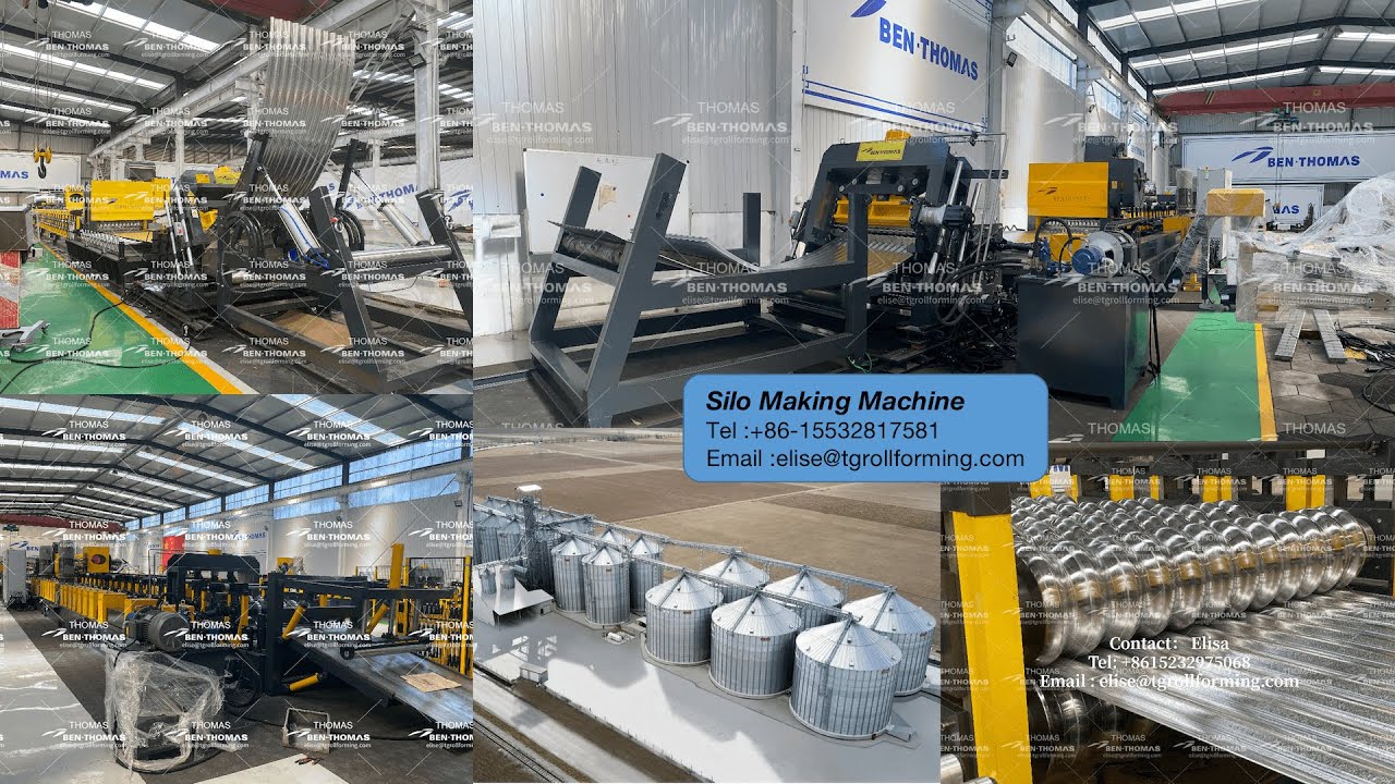 Silo production line | Grain silo sidewall roll forming line | Silo ...