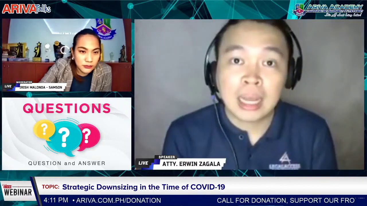 Part 2: Q&A on Strategic Downsizing in the Time of COVID-19 | Atty ...