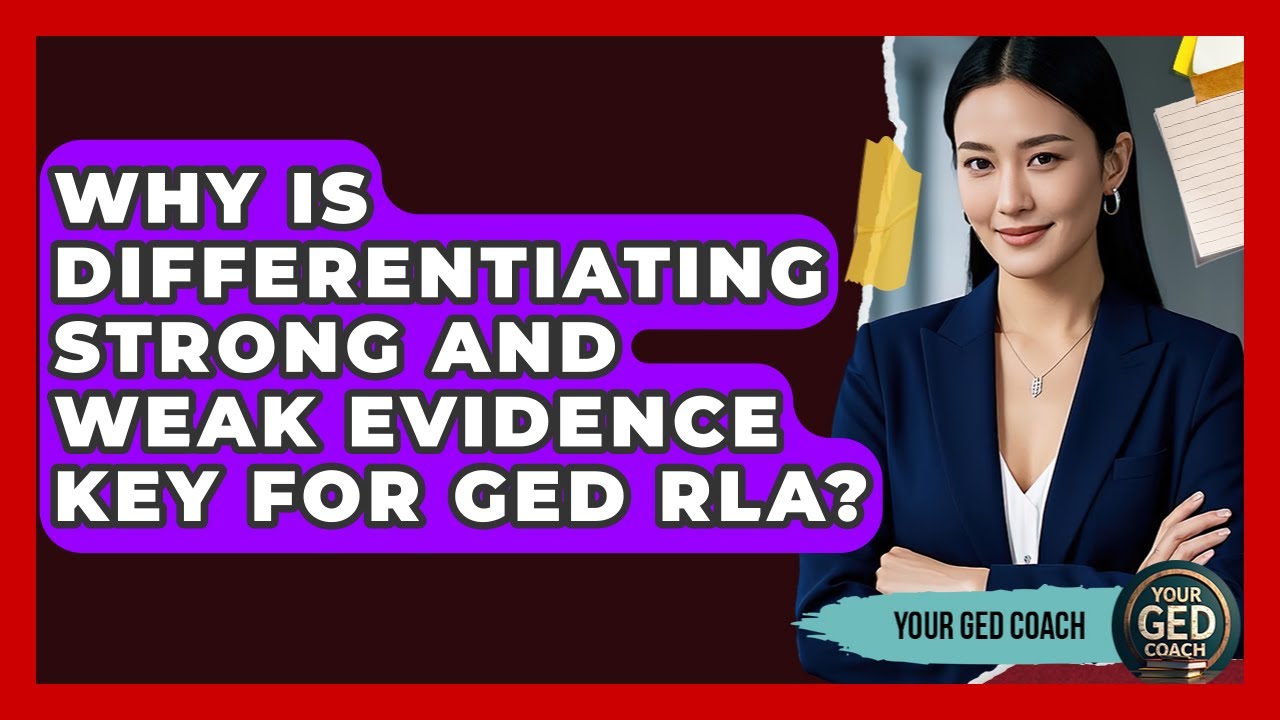 Why Is Differentiating Strong And Weak Evidence Key For GED RLA? - Your ...