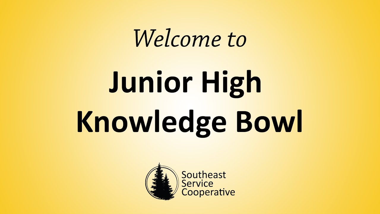 Welcome to Junior High Knowledge Bowl - YouTube