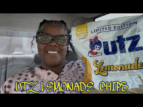 TRYING UTZ LEMONADE 🍋 CHIPS FOR THE FIRST TIME #THEREVIEWQUEEN - YouTube